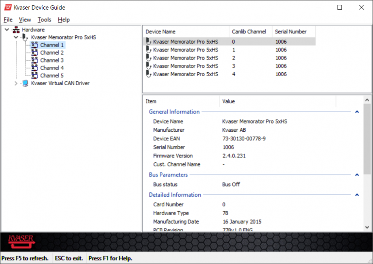 Kvaser Software Release February 2017: Kvaser Releases All New Version of Device Manager ...