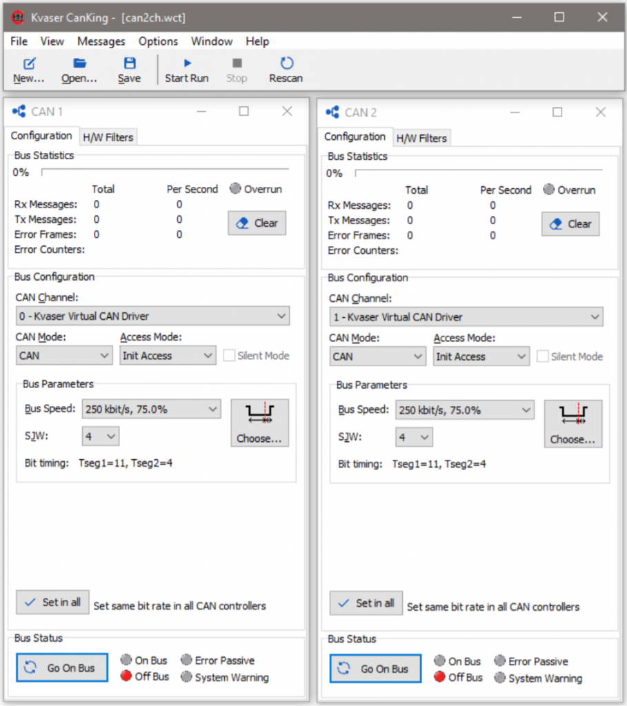 Database formatter in CanKing - Kvaser