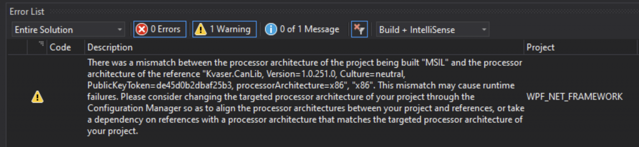 Using CANlib Visual Studio 2019 C# .NET STANDARD 2.0 - Kvaser
