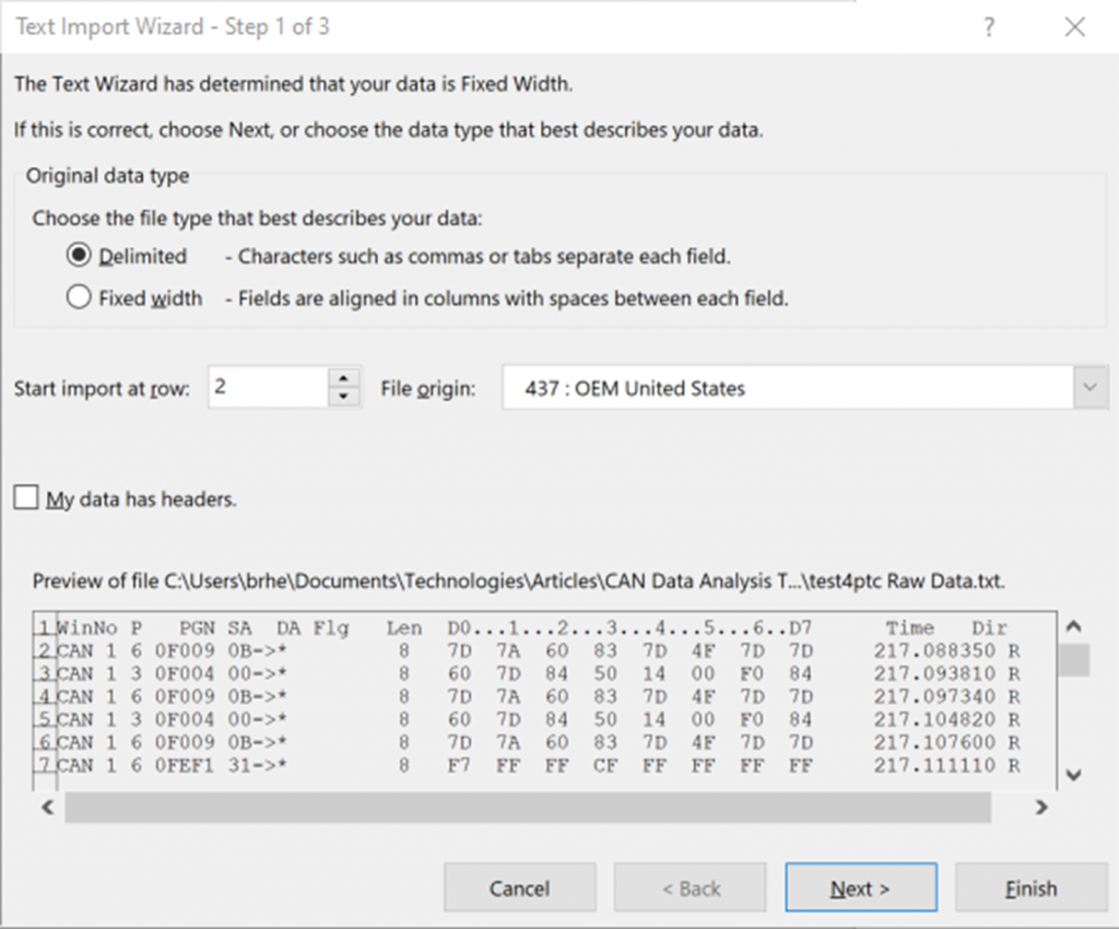 CAN Signal Analysis with Spreadsheets and Kvaser’s CanKing SAE J1939 ...