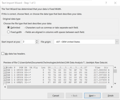 CAN Signal Analysis with Spreadsheets and Kvaser’s CanKing SAE J1939 ...