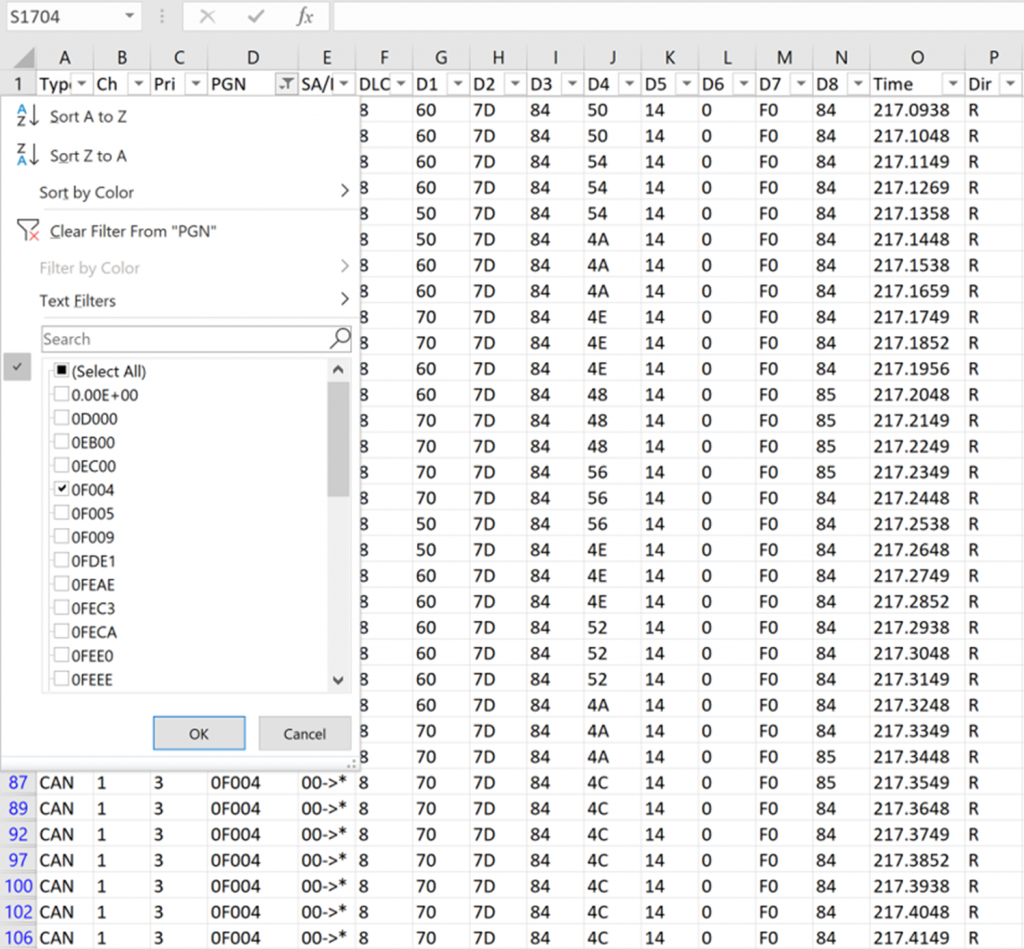 CAN Signal Analysis with Spreadsheets and Kvaser’s CanKing SAE J1939 ...