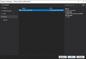 Using CANlib Visual Studio 2017 VB .NET Standard 2.0 | Kvaser