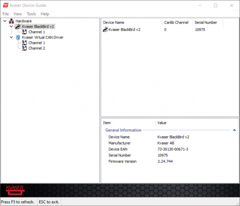 Getting into Device Guide - Kvaser