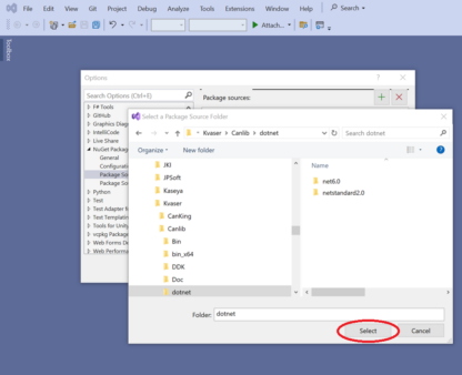 Kvaser NuGet Packages and Visual Studio - Kvaser